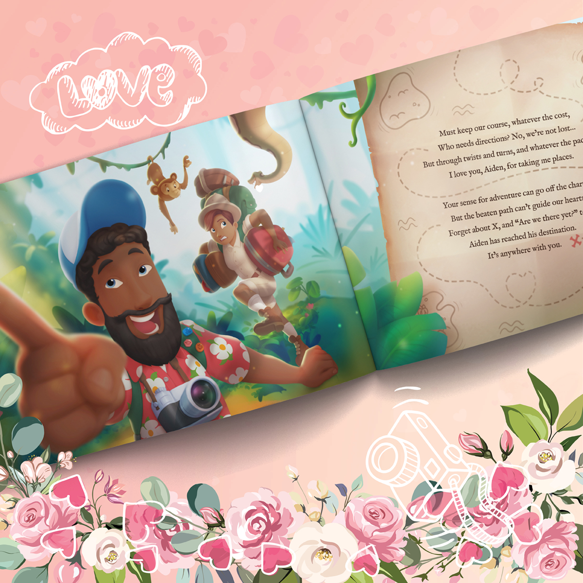 Personalised Love You Book for Couples! BRAND NEW!